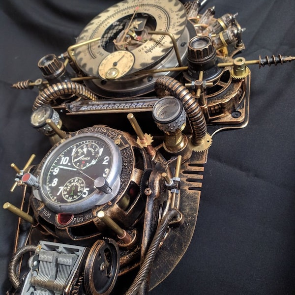 Steampunk Wall Clock - Etsy