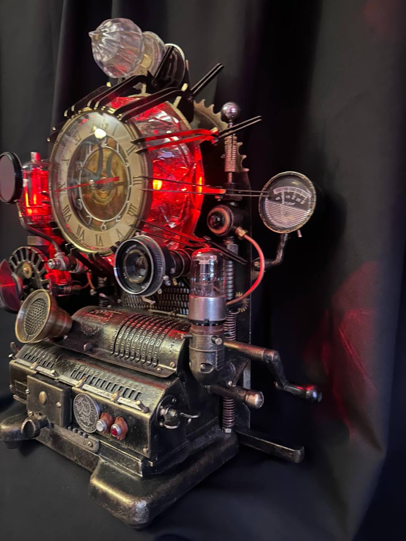 Table Clock in the Style of Steampunk - Etsy