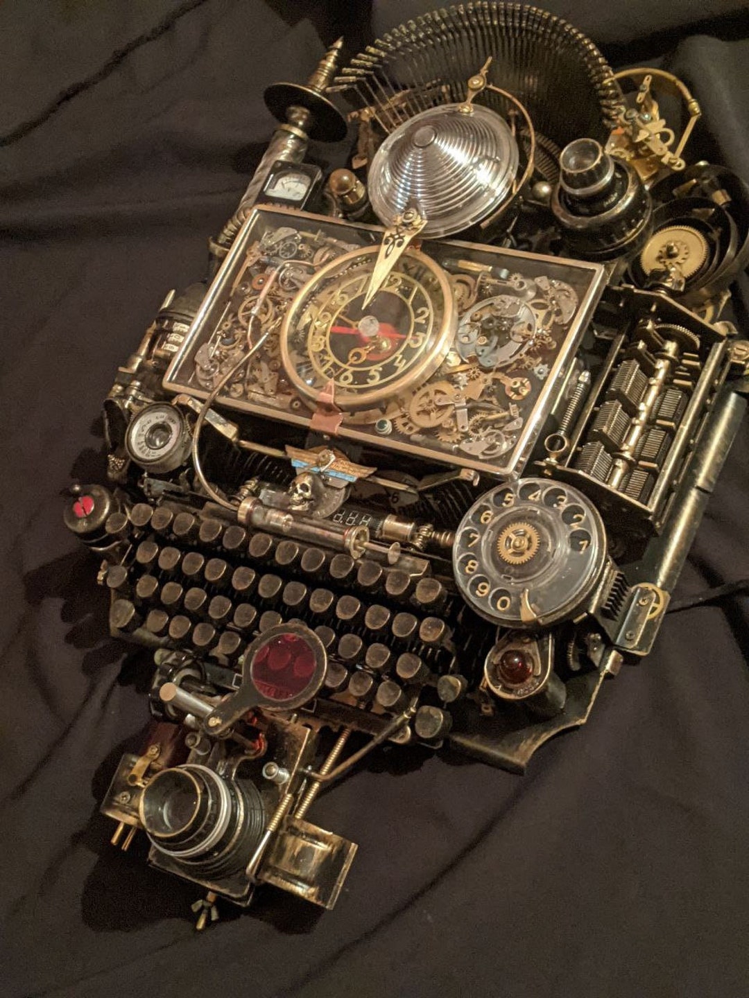 Unique Big Clock on Wall, Steampunk Decor - Etsy