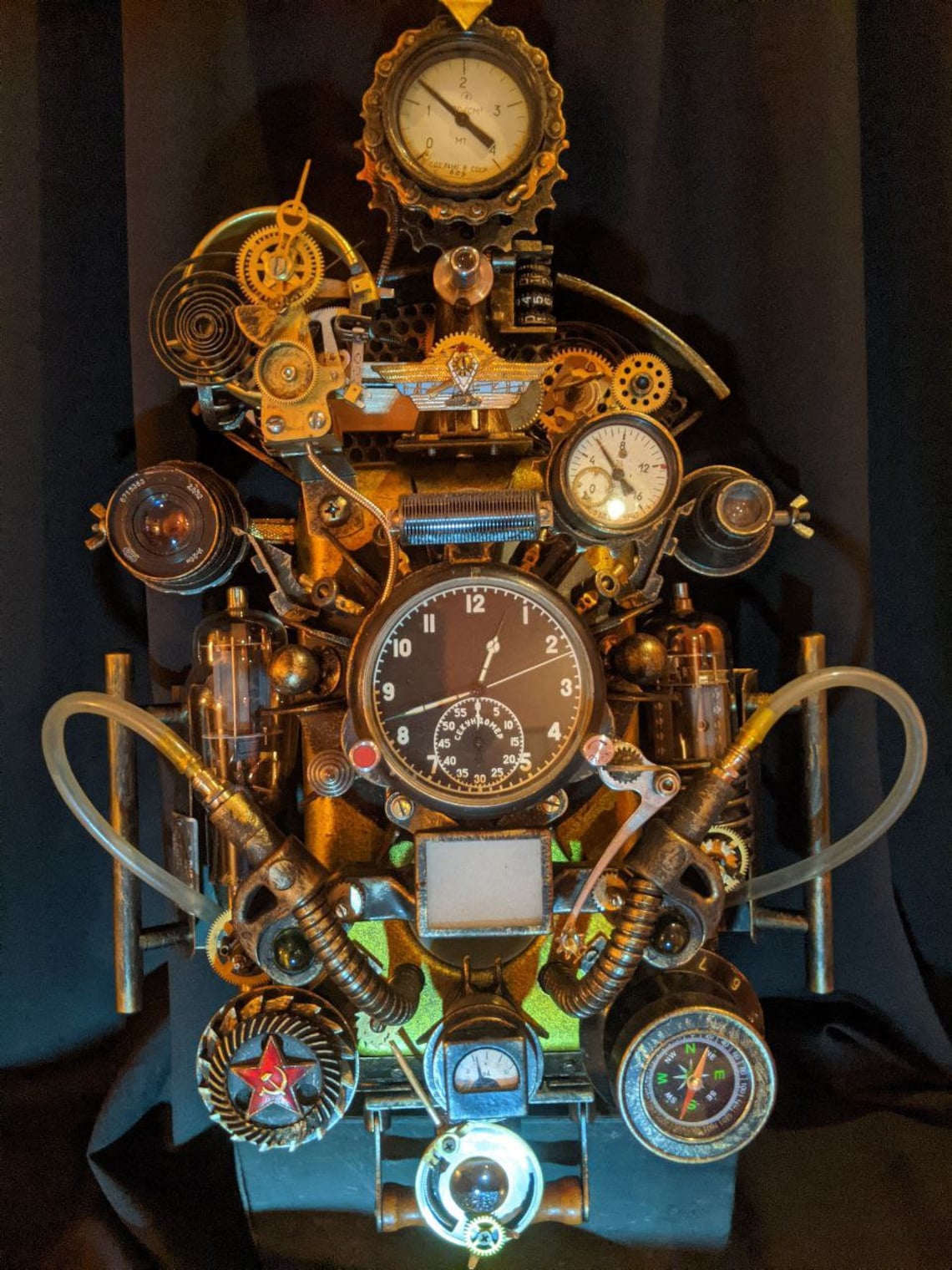 Steampunk Wall Clock (to Order, From Three Week ! Free Delivery!) - Etsy
