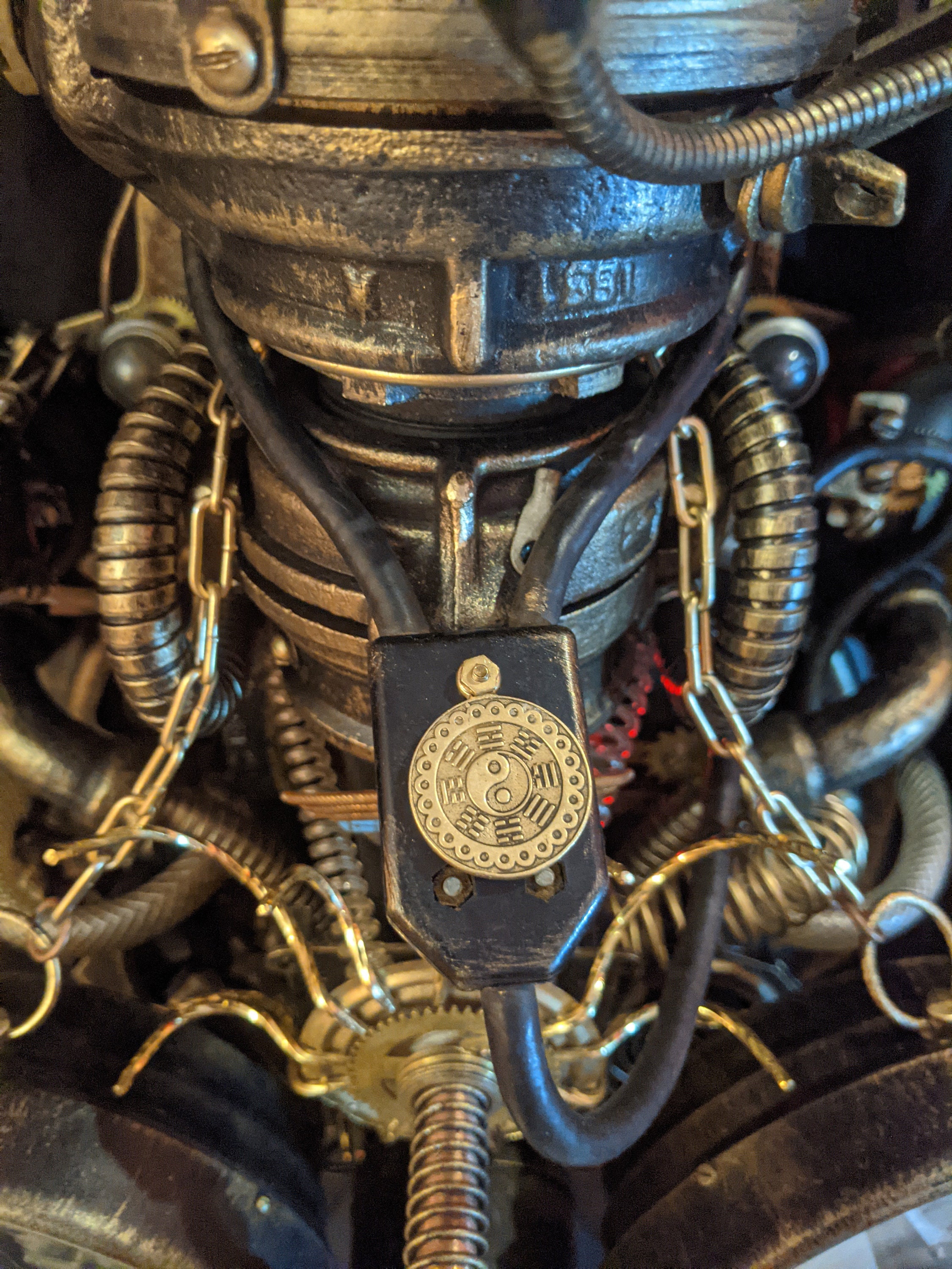 Steampunk Cyborg Bust With Light - Etsy