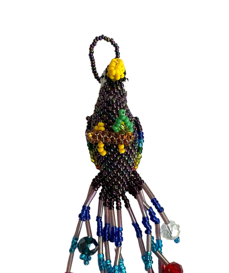 5 Piece BEADED PARROT , Handmade in Mexico , 3.5" , WHOLESALE , Seed ...