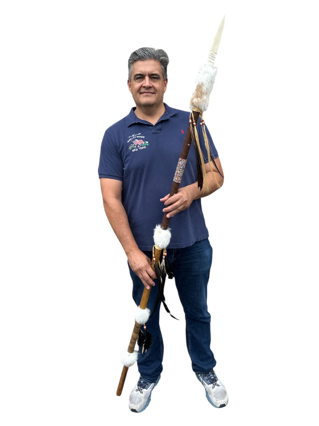HANDMADE HUNTING SPEAR , Southwest , Home Décor , Crafts , 69" , Real ...