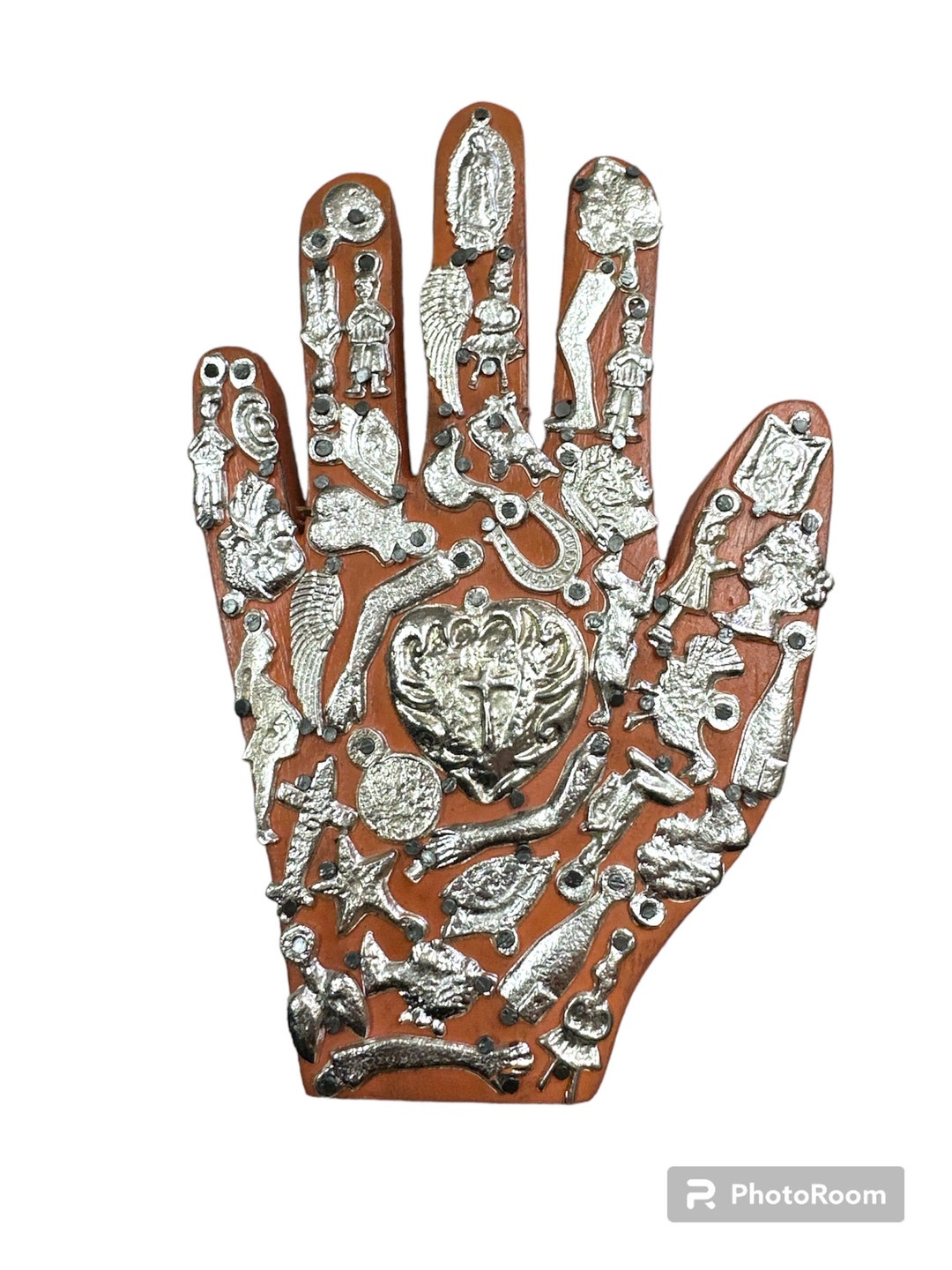 MILAGROS HAND , Real Wood, Milagros , Mexican Folk Art, Made in Mexico ...