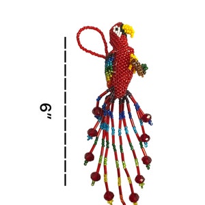 5 Piece BEADED PARROT , Handmade in Mexico , 3.5" , WHOLESALE , Seed ...