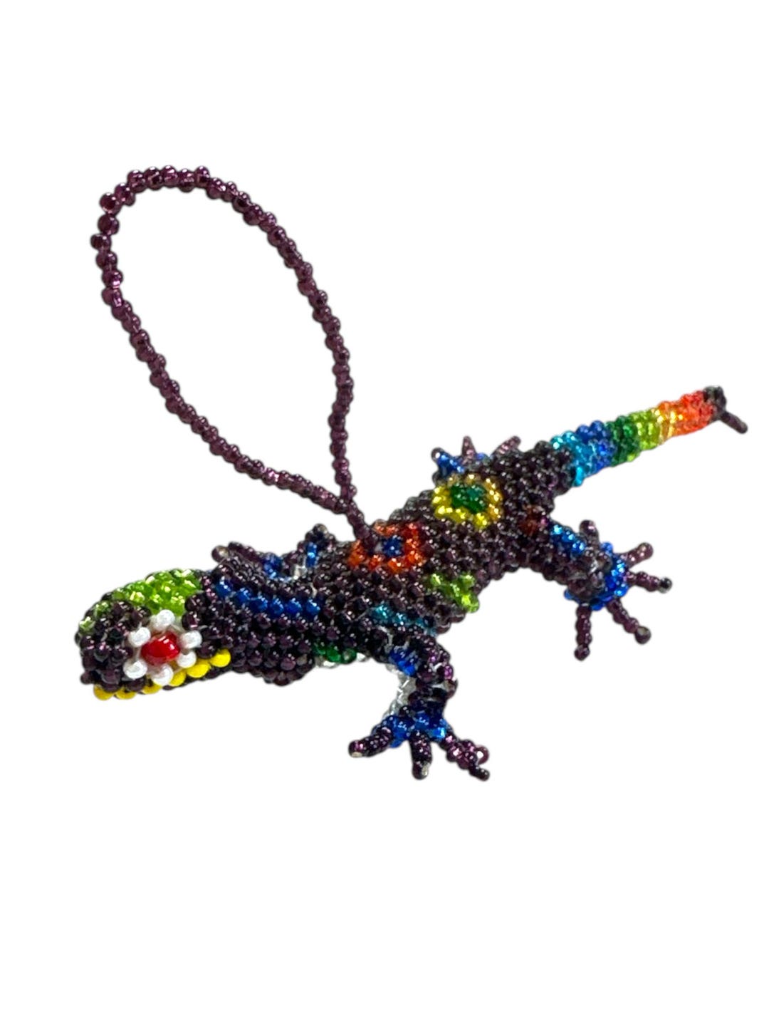HANDMADE BEADED LIZARD , Hand Made in Mexico , 4" , One Piece , Seed ...