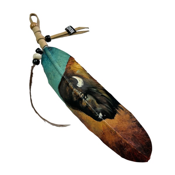 Hand Painted Feather - Etsy