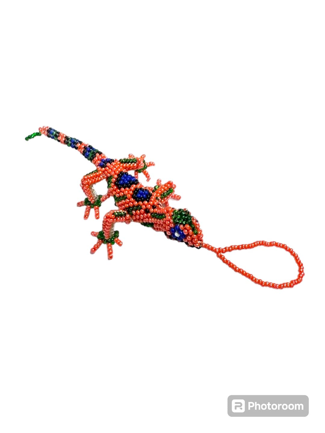 HANDMADE BEADED LIZARD , Hand Made in Mexico , 4.5" , One Piece , Seed ...