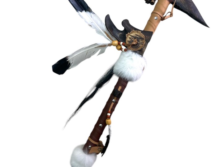 JAWBONE HATCHET SPEAR ,handmade , Real Jawbone , Axe , Southwest , Home ...