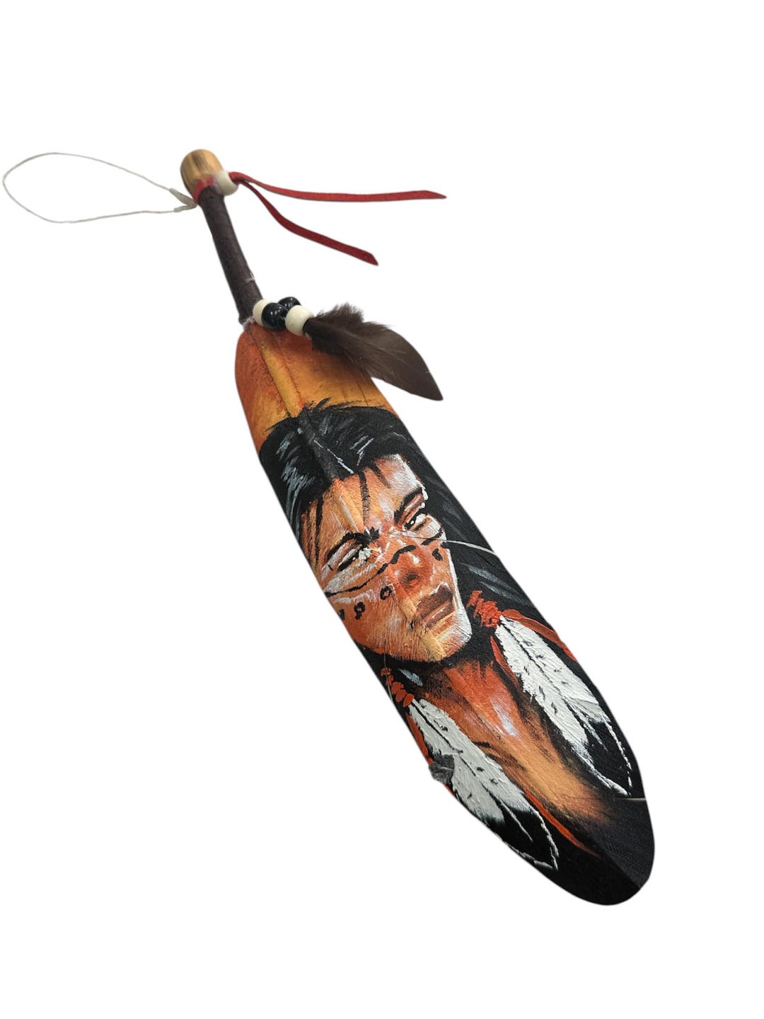 HAND PAINTED FEATHER , Southwest Art , Arts & Crafts , New , Decor ...