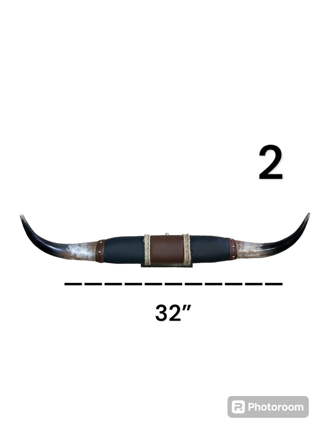 LARGE MOUNTED HORNS , Polished Horns , Real Horns , Taxidermy , 32 ...