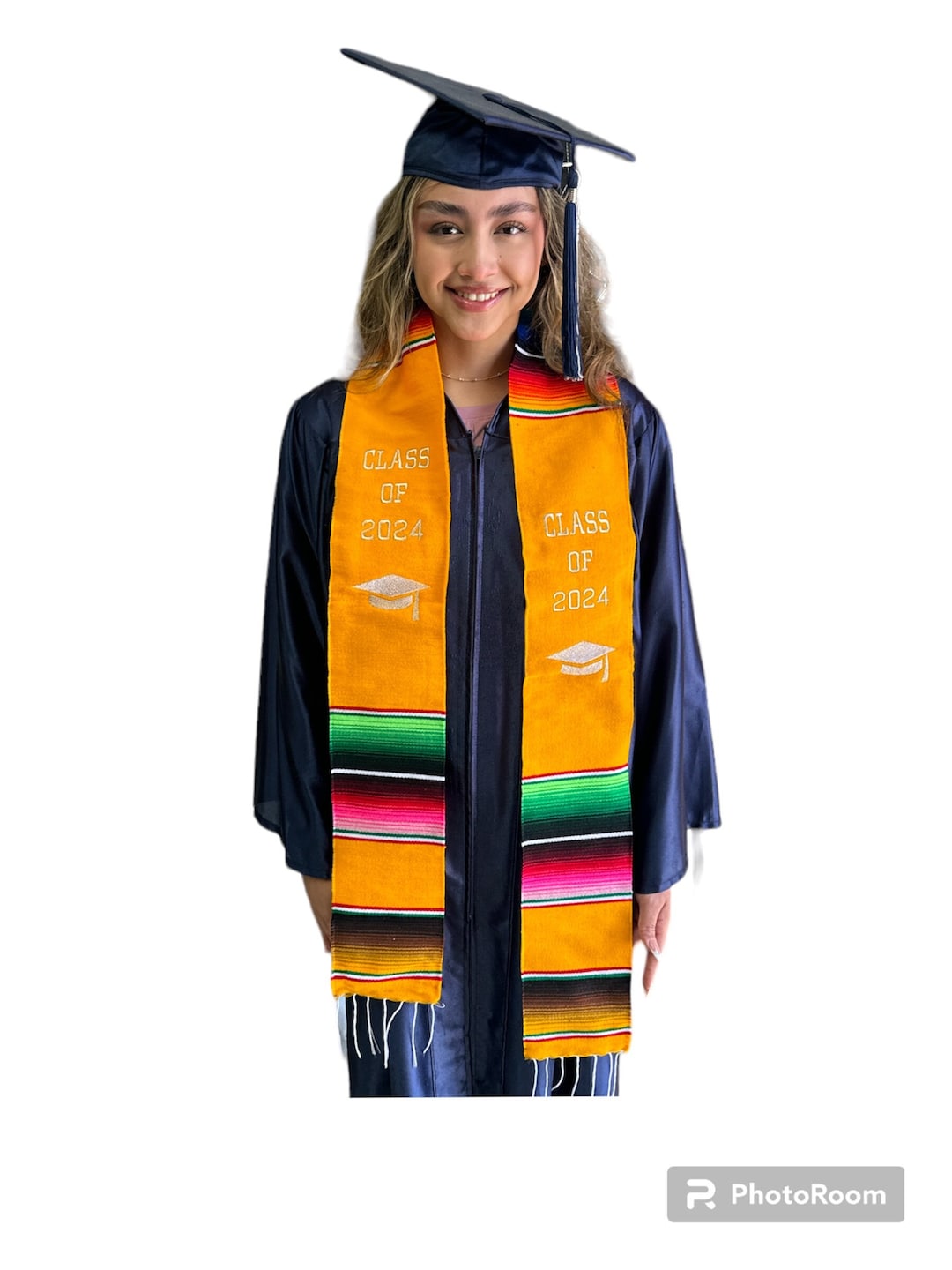 EMBROIDERED GRADUATION STOLE , Serape Stole , Graduation, Class of 2024 ...