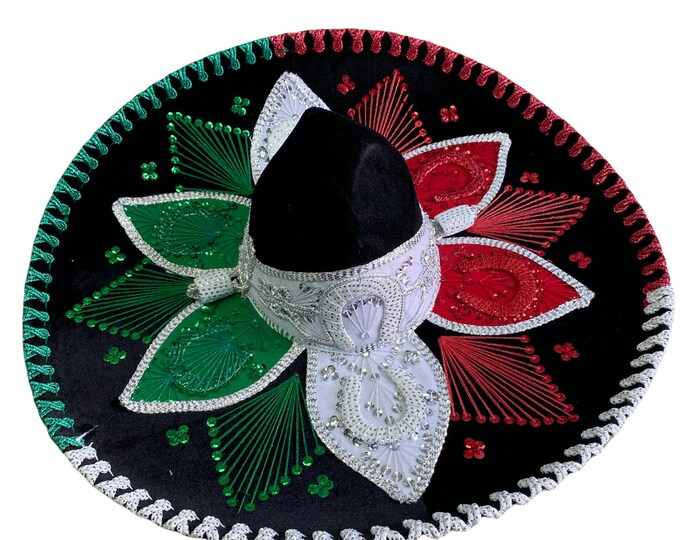 MEXICAN MARIACHI HAT , Charro , Sombrero , Mariachi , One Size , 22 ...