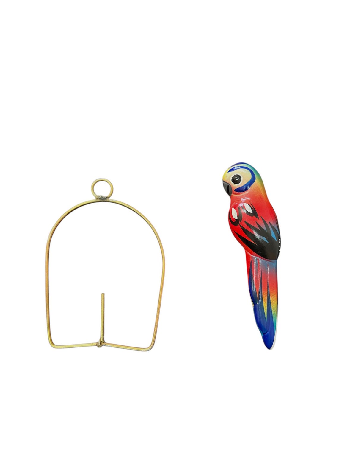 Small CERAMIC HANGING BIRD , Patio Decor , Colorful Birds , Birds Decor ...