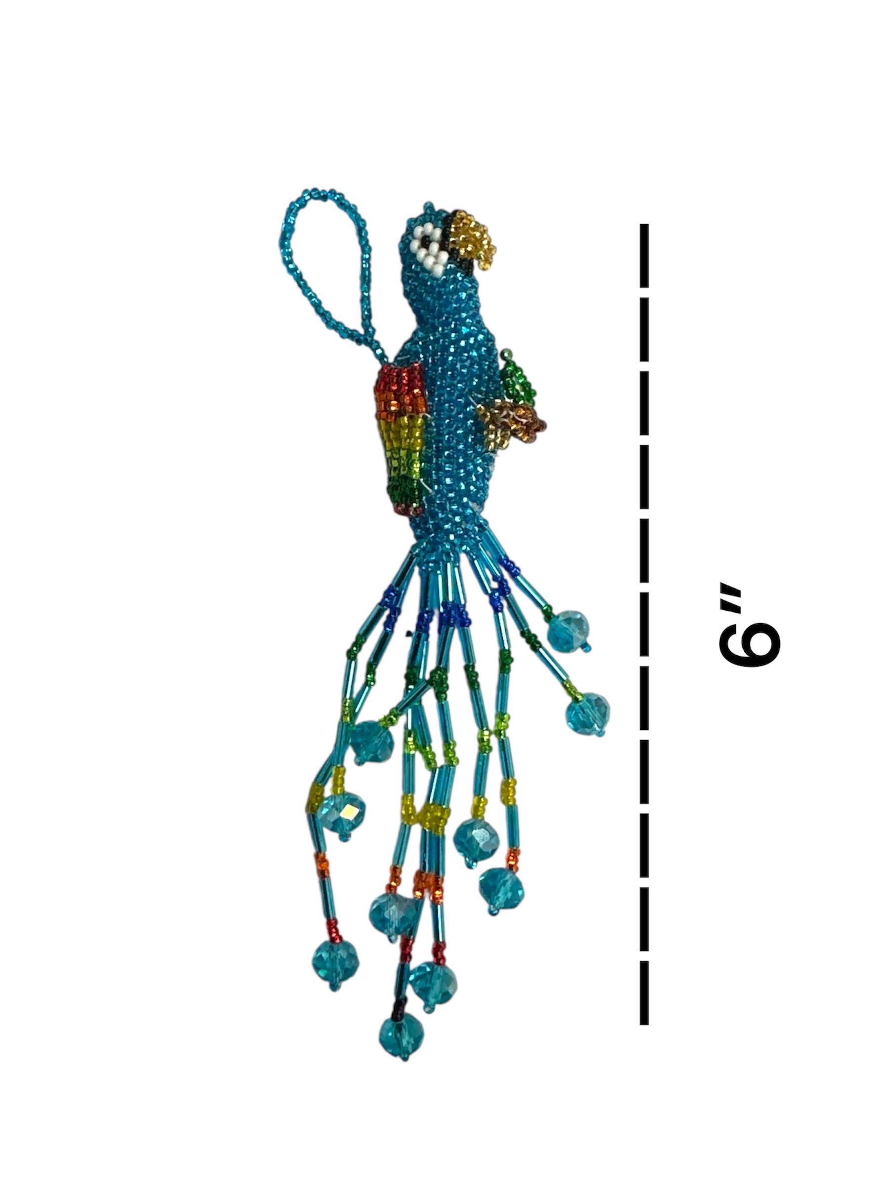 5 Piece BEADED PARROT , Handmade in Mexico , 3.5" , WHOLESALE , Seed ...