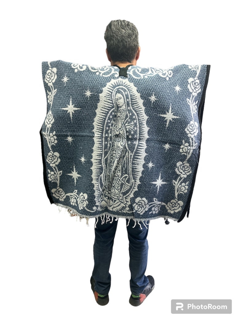 MEXICAN PONCHO VIRGEN , Our Lady of Guadalupe , Virgen De Guadalupe ...