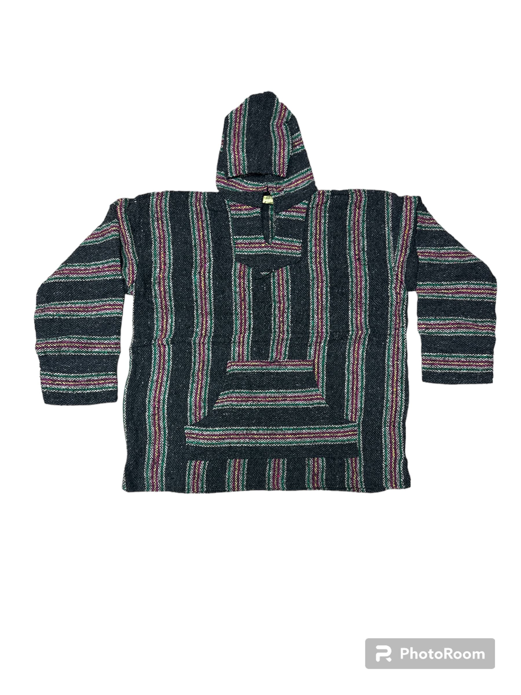 3XL , BAJA HOODIE , PONCHO , Made in Mexico , Beach Sweater , Surf ...