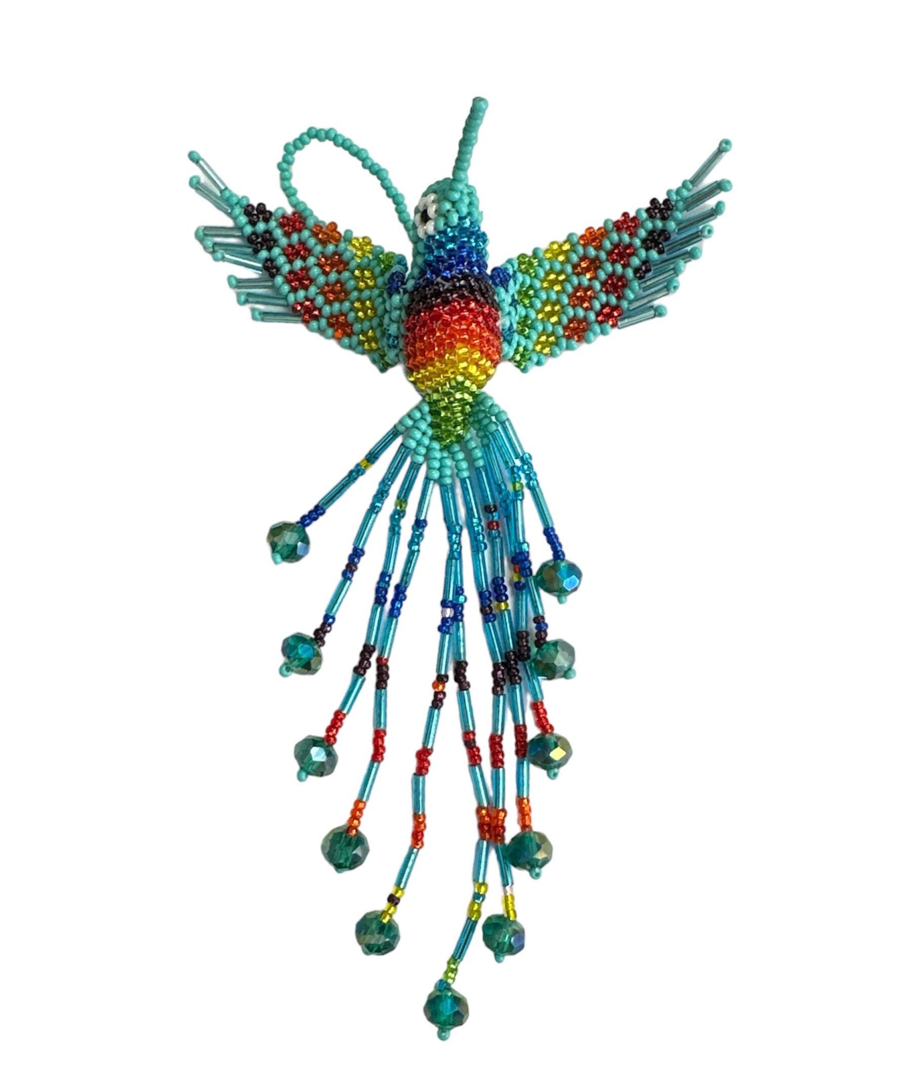 BEADED HUMMINGBIRD Hand Made in Mexico 5 One Piece - Etsy