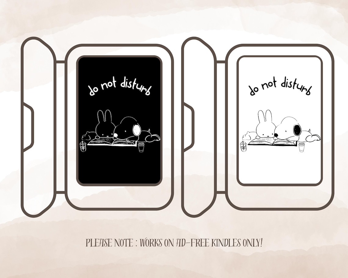 Miffy and Snoopy Inspired Kindle Lockscreen: Do Not Disturb (digital ...