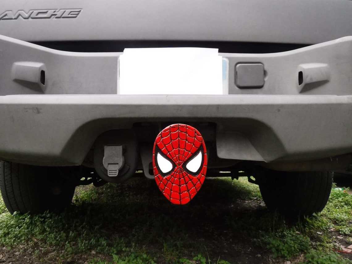 Spider-man Aluminum Hitch Cover. Made in the U.S - Etsy