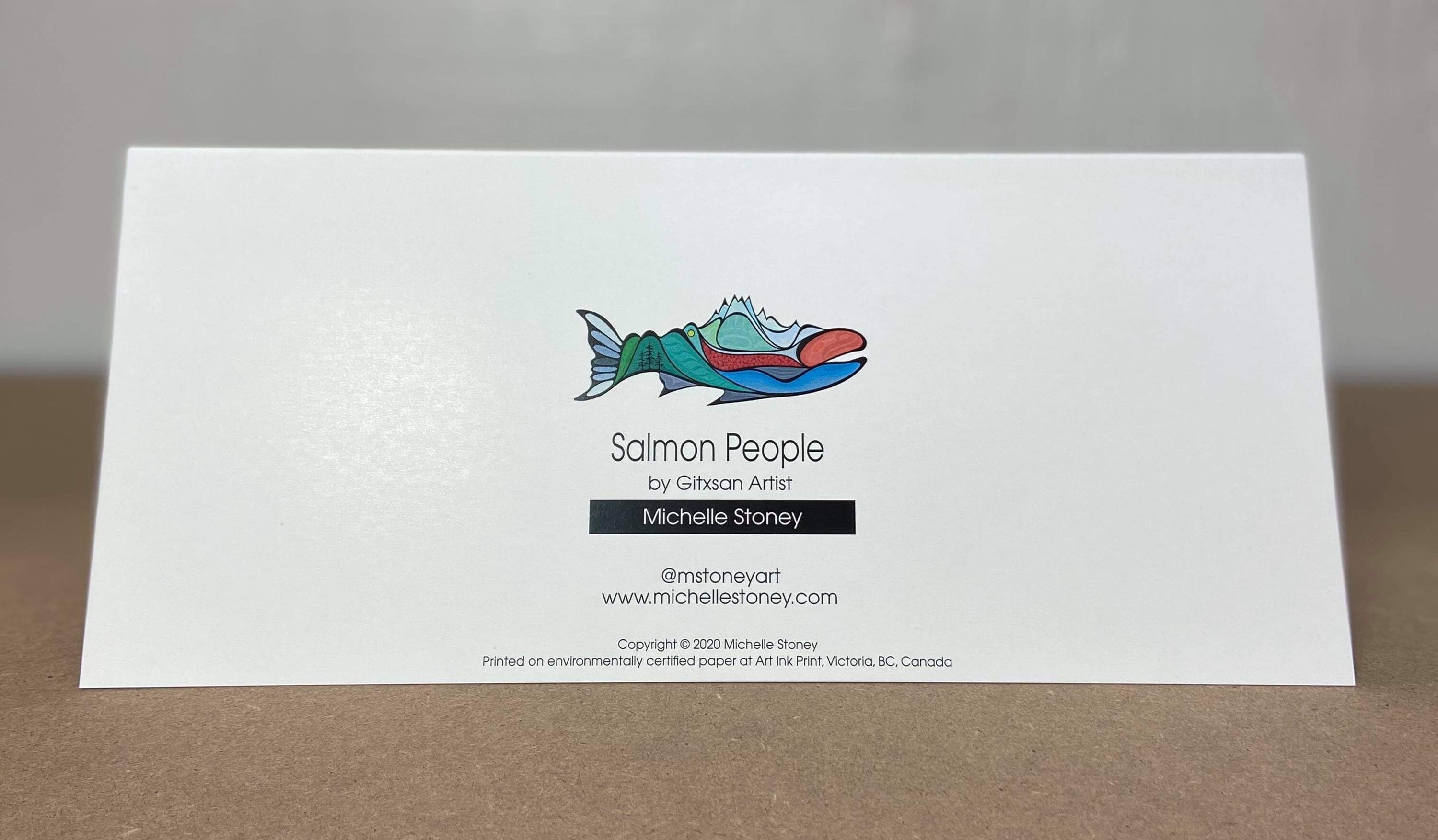 Salmon People Art Card - Etsy Canada