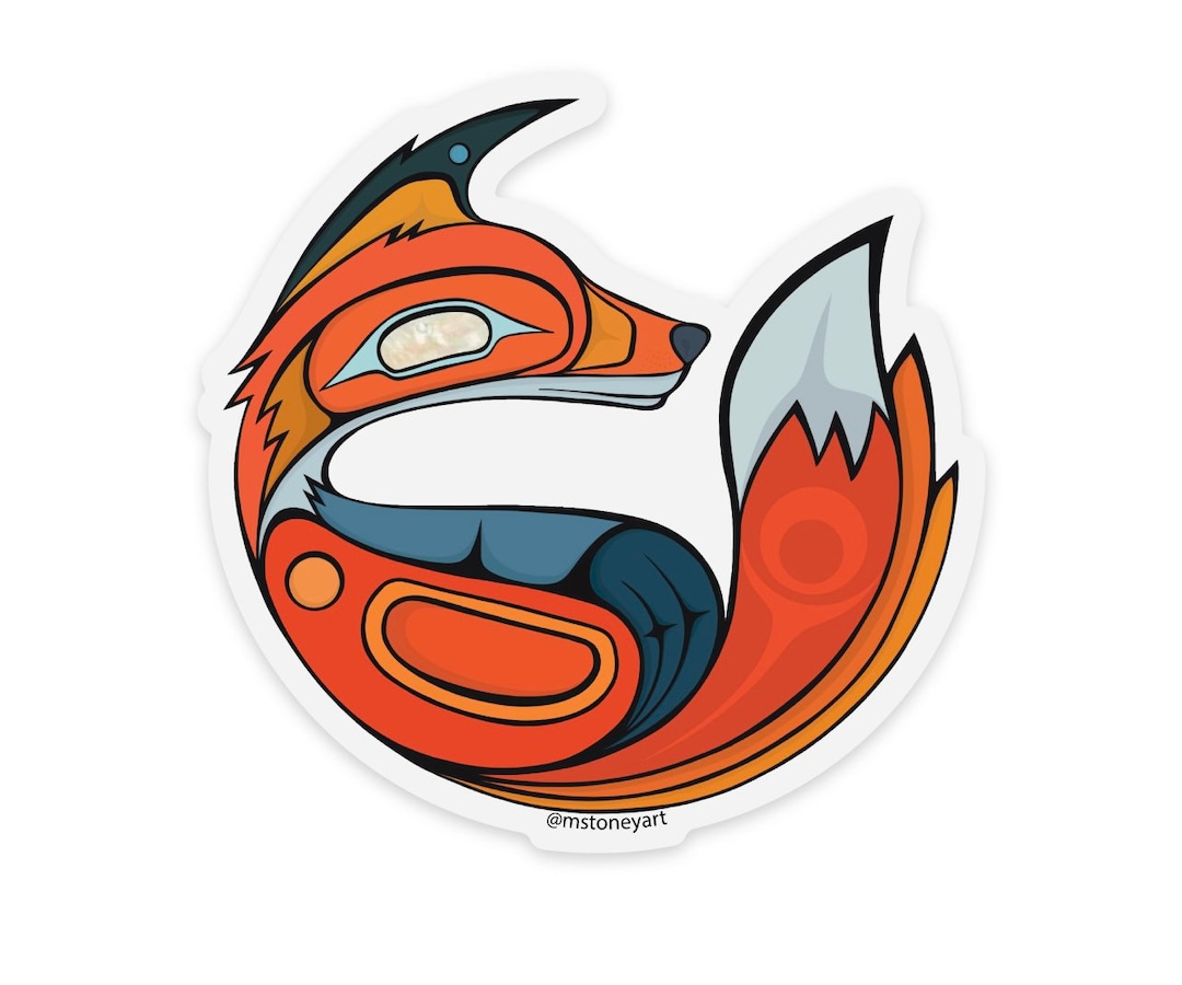 Fox Sticker - Etsy