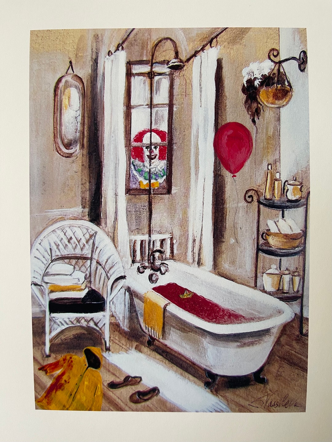 Hi Georgie - Thrift Store Redo - Art Print - Wall Decor - Fun Art ...