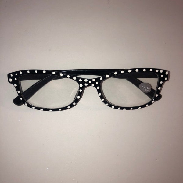 Polka Dot Glasses - Etsy