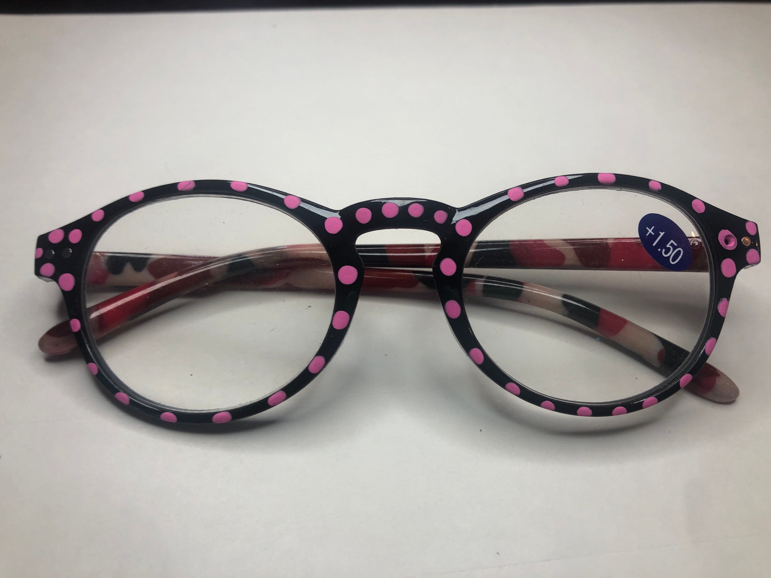 Polka Dot Collection Hand Painted Reading Glasses Polka Dots Acrylic ...