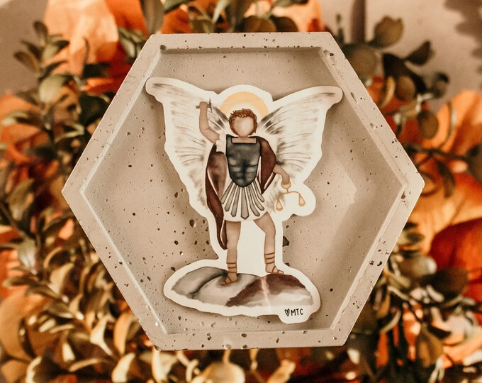 Saint Michael Sticker // Saint Sticker // Saint Decal // Catholic ...