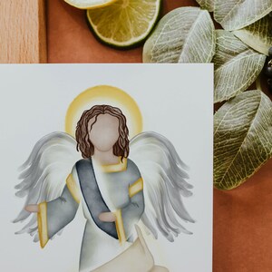 Saint Gabriel Saint Gabriel the Archangel Saint Print - Etsy