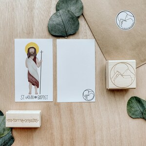 Saint John the Baptist Saint Print Saint Card Catholic | Etsy