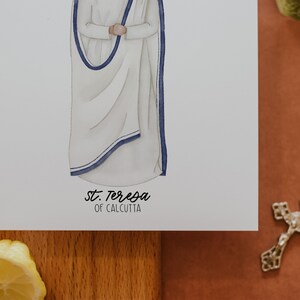 Saint Teresa of Calcutta | Mother Teresa | Saint Card | Saint Print ...