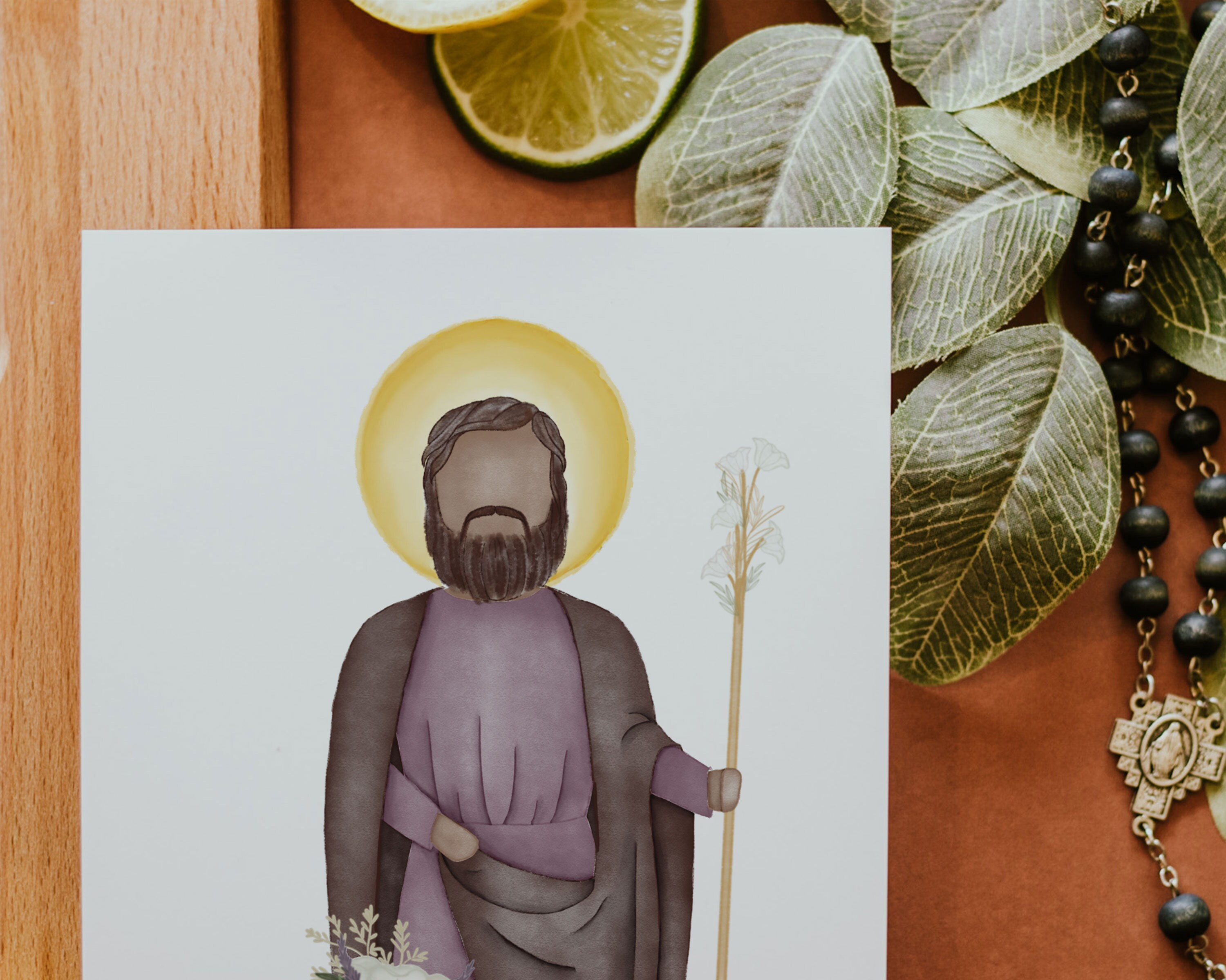 Saint Joseph Saint Print Saint Card Catholic Gift - Etsy