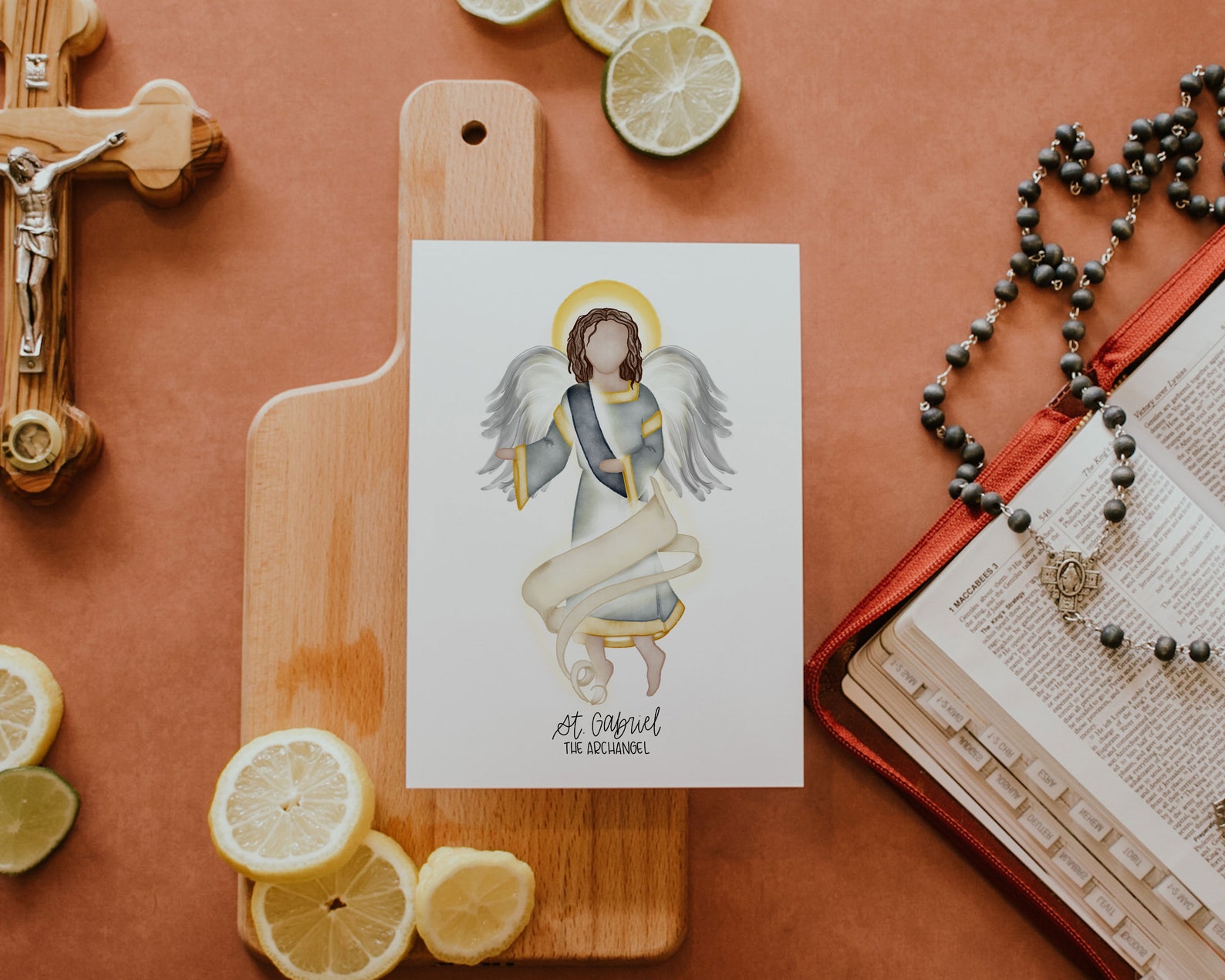 Saint Gabriel Saint Gabriel the Archangel Saint Print - Etsy