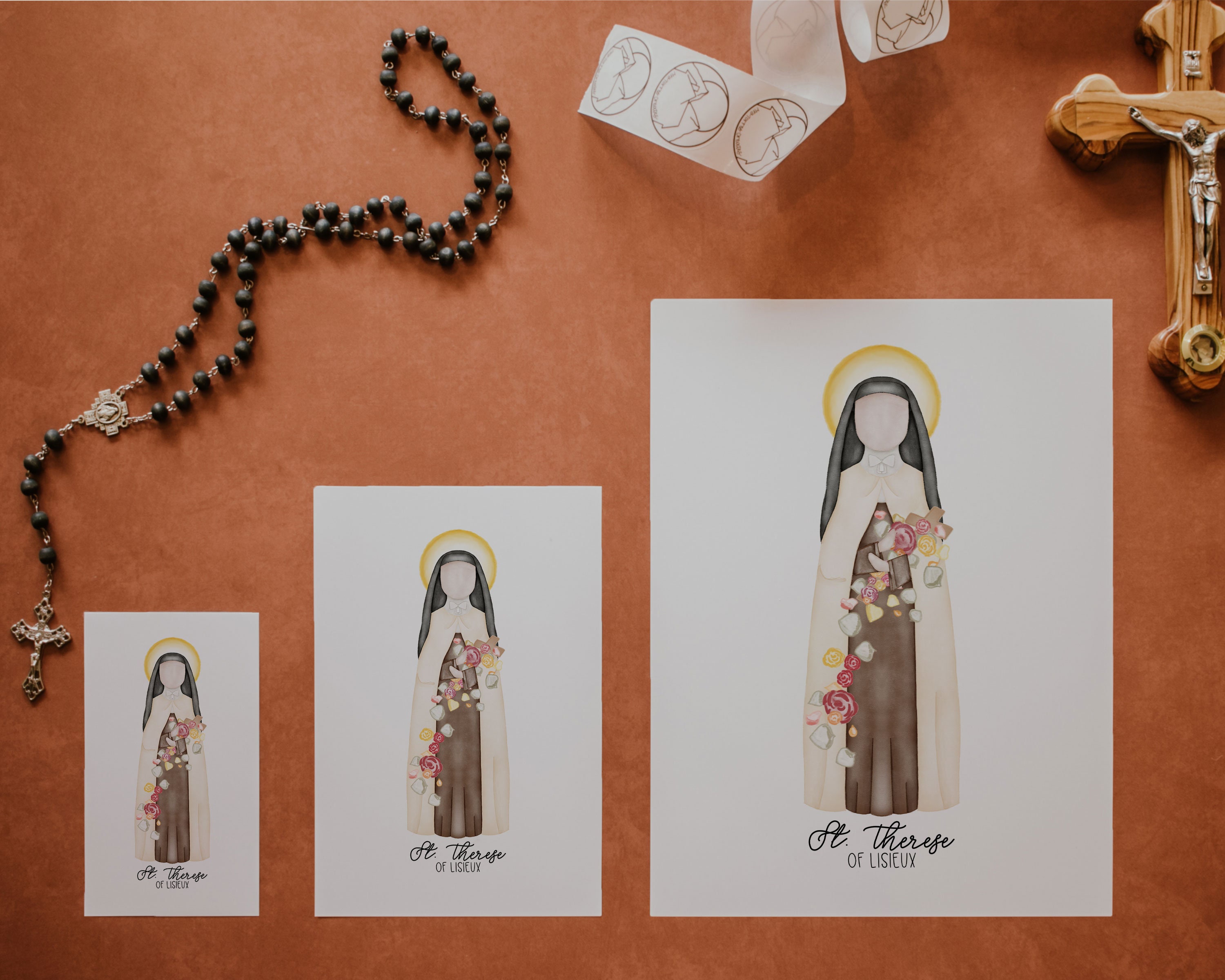 Saint Therese of Lisieux Saint Print Saint Card Catholic - Etsy