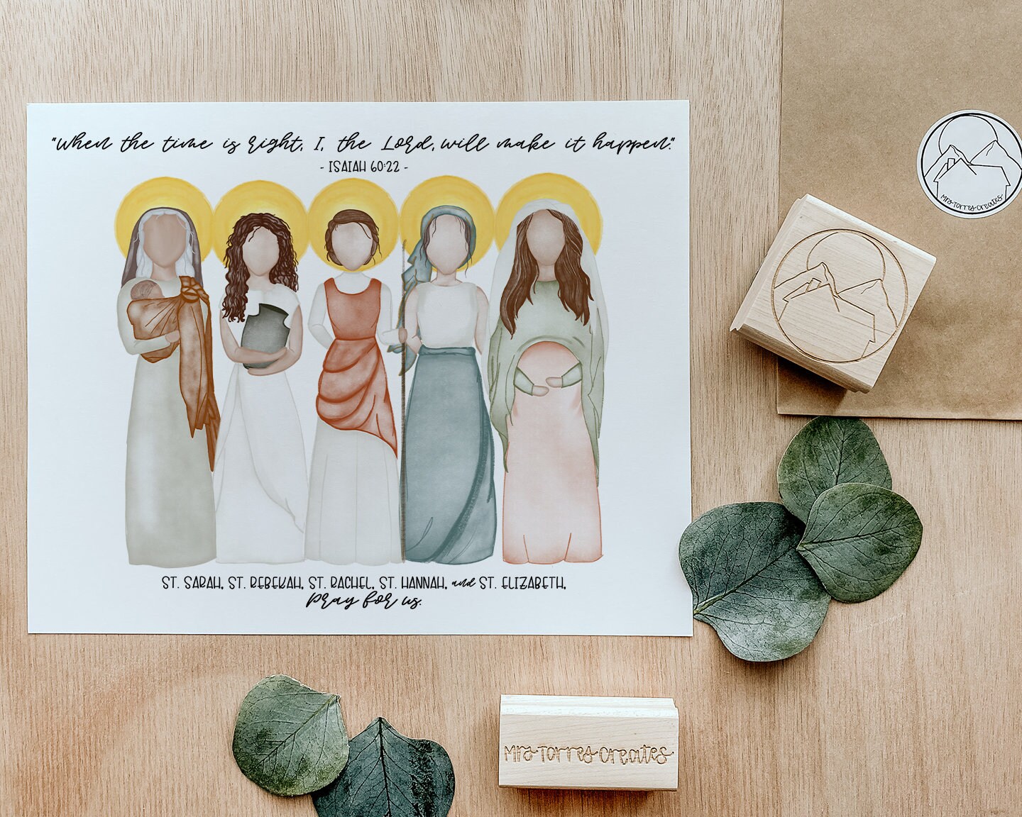 Infertility Saints Saint Print Saint Card Catholic Gift | Etsy