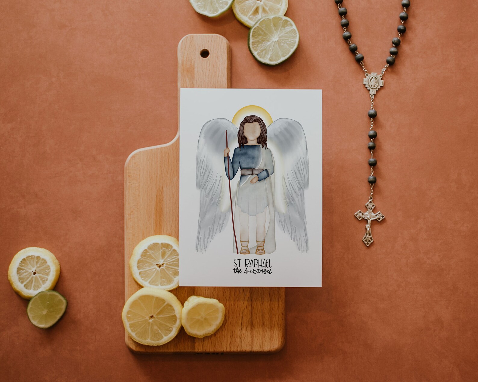 Saint Raphael Saint Raphael the Archangel Saint Print - Etsy