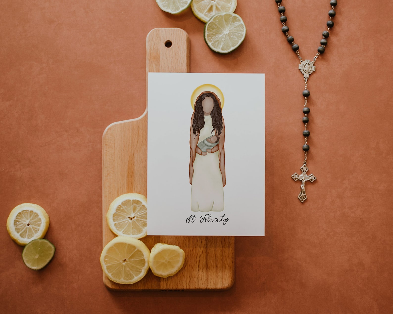 Saint Felicity Saint Print Saint Card Catholic Gift - Etsy