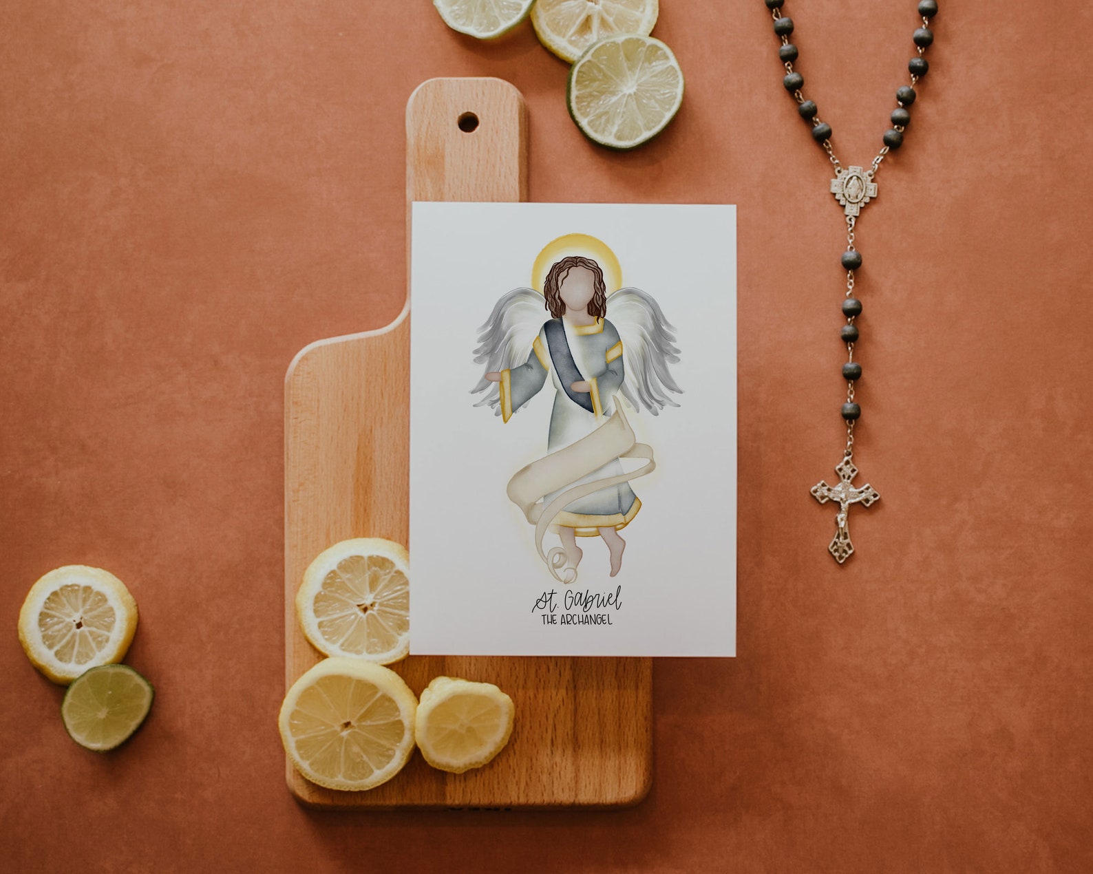 Saint Gabriel Saint Gabriel the Archangel Saint Print - Etsy