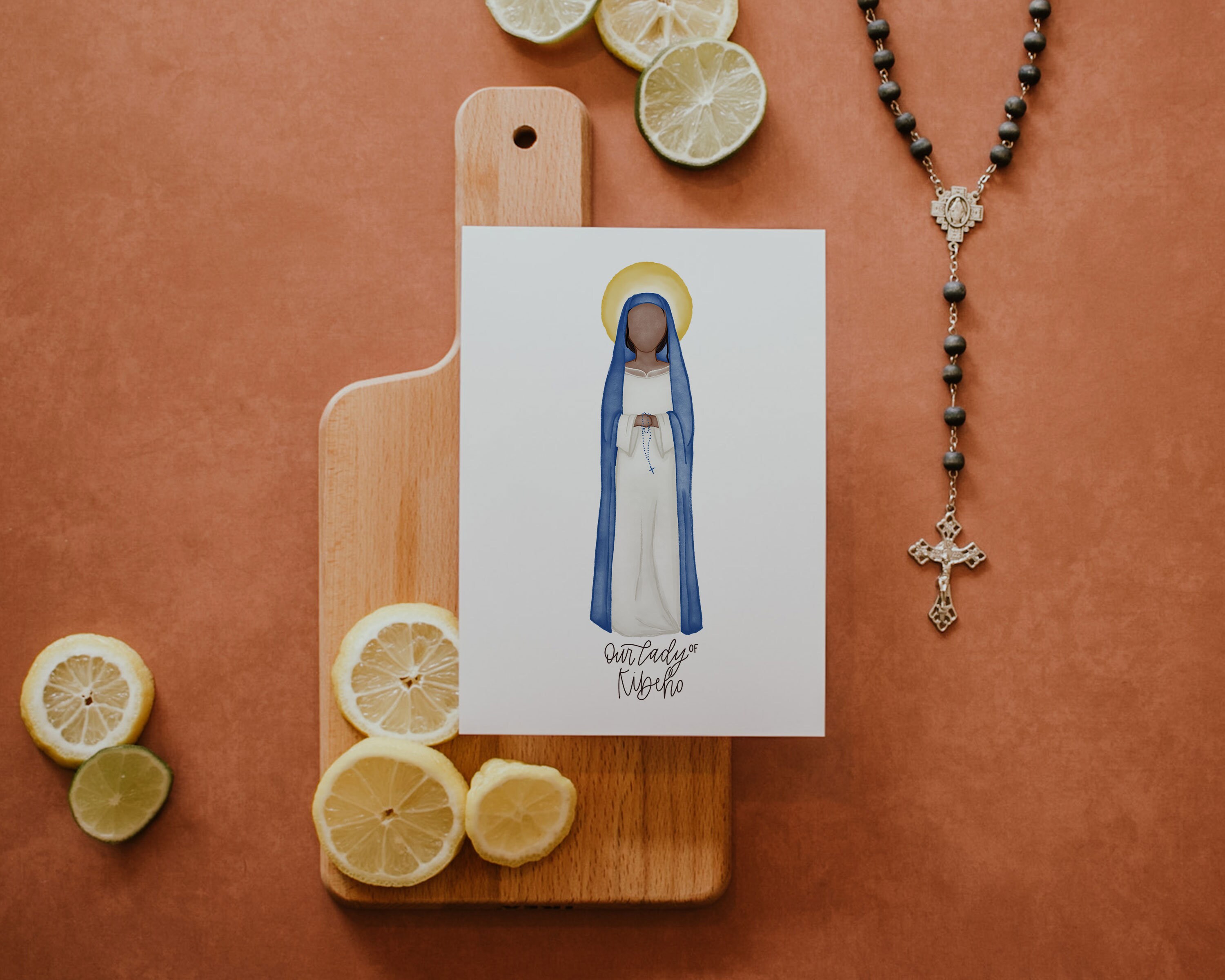 Our Lady of Kibeho Mary Saint Print Saint Card - Etsy