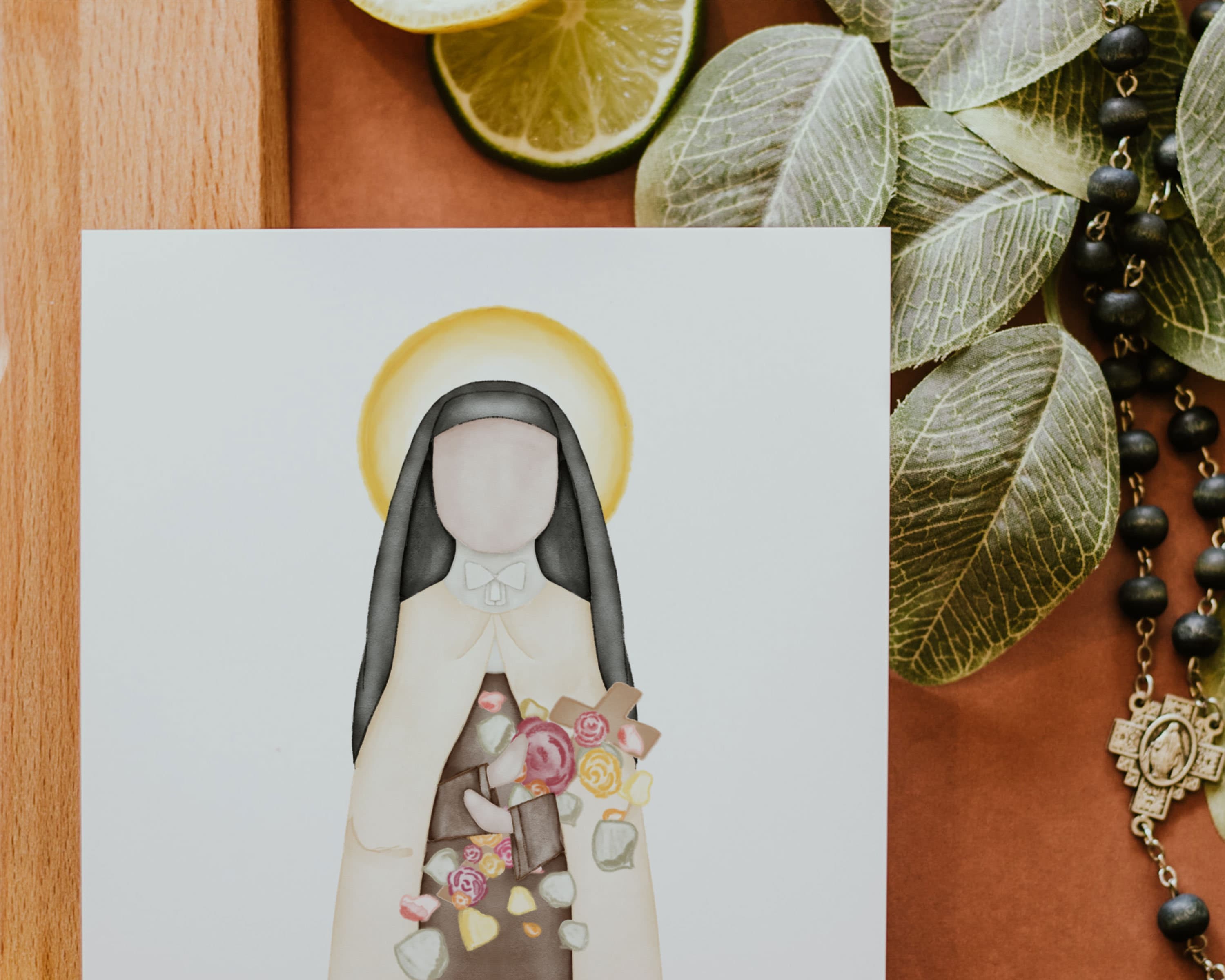 Saint Therese of Lisieux Saint Print Saint Card Catholic - Etsy