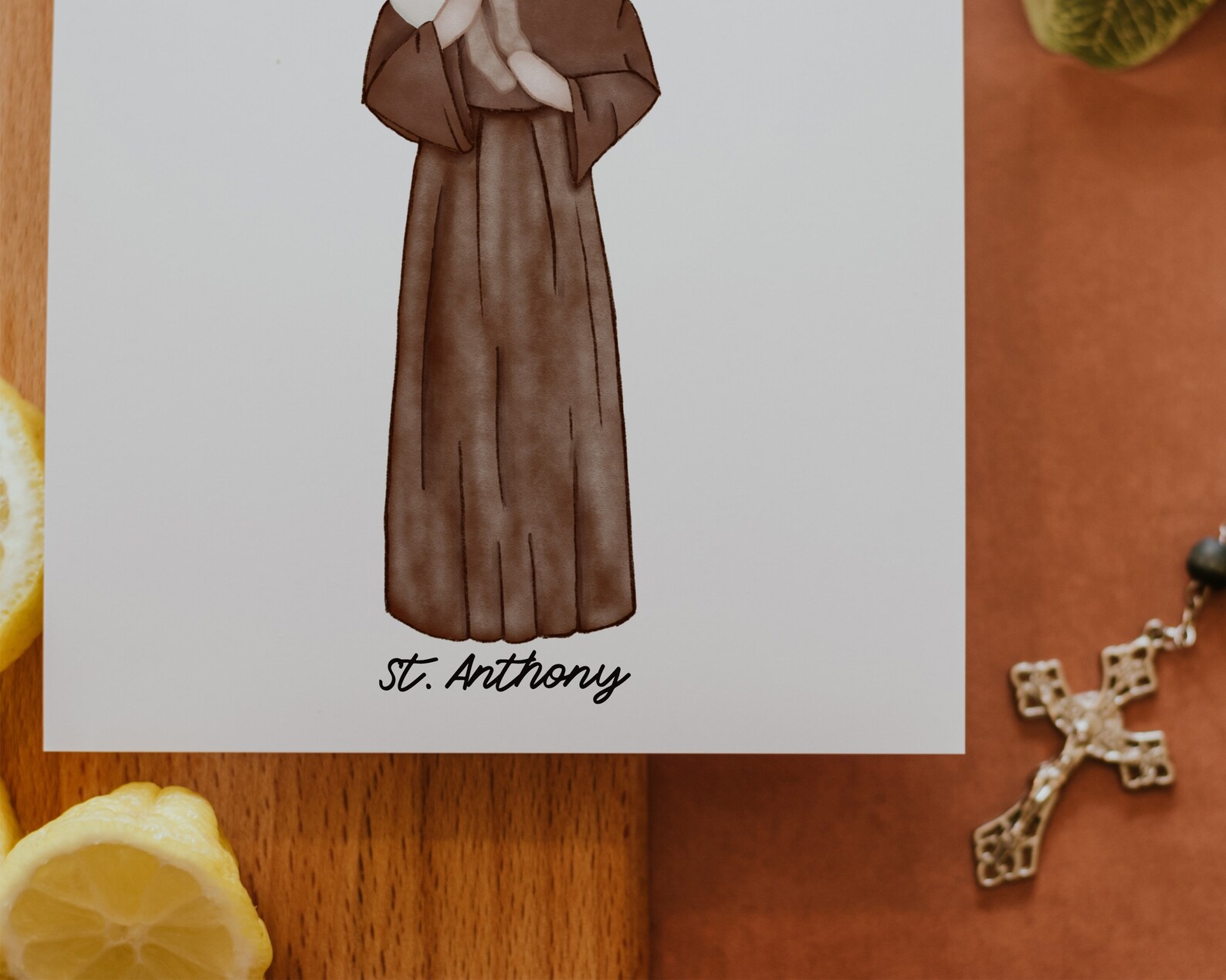 Saint Anthony | Saint Card | Saint Print | Catholic Gift - Etsy