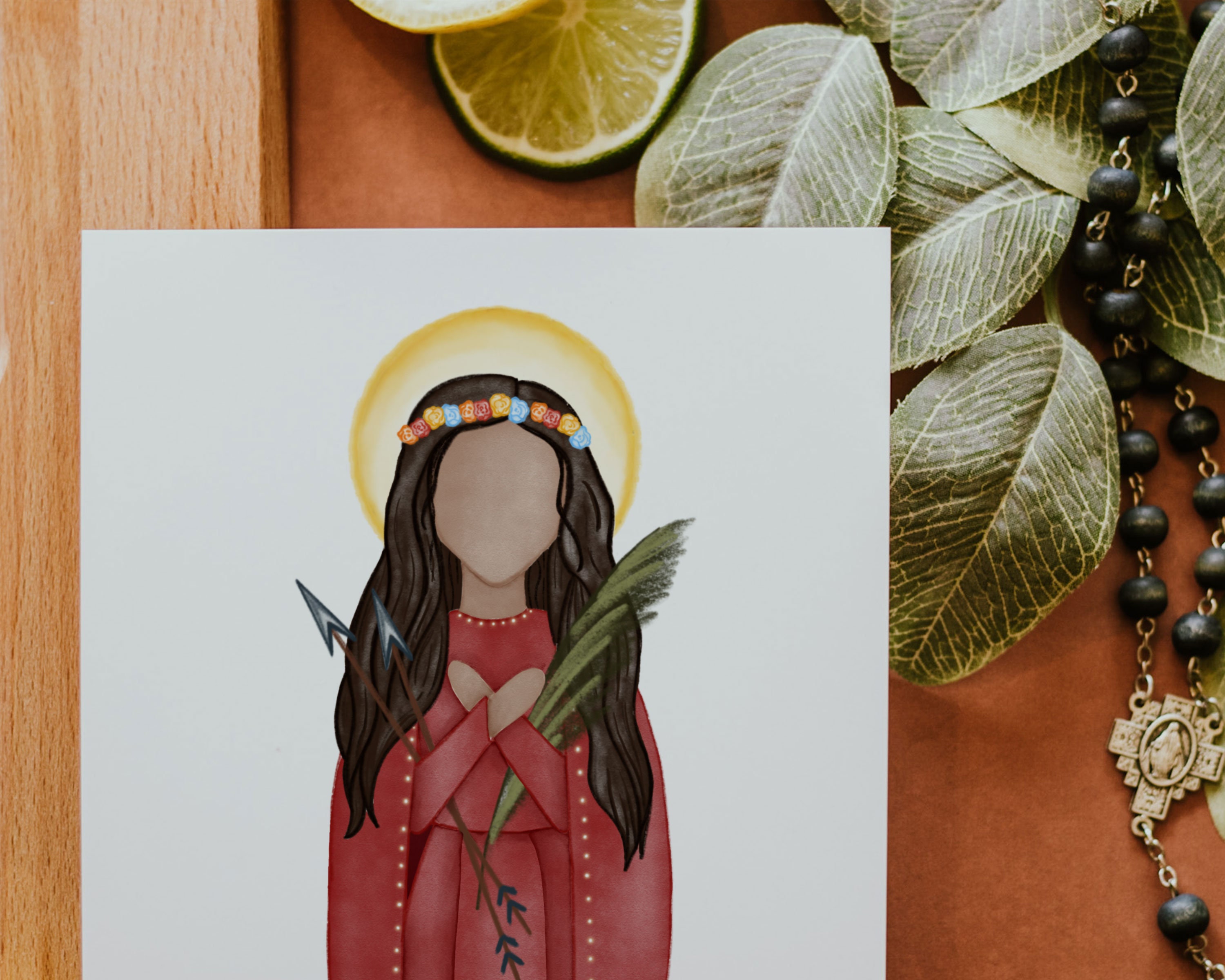 Saint Philomena Saint Card Saint Print Catholic Gift | Etsy