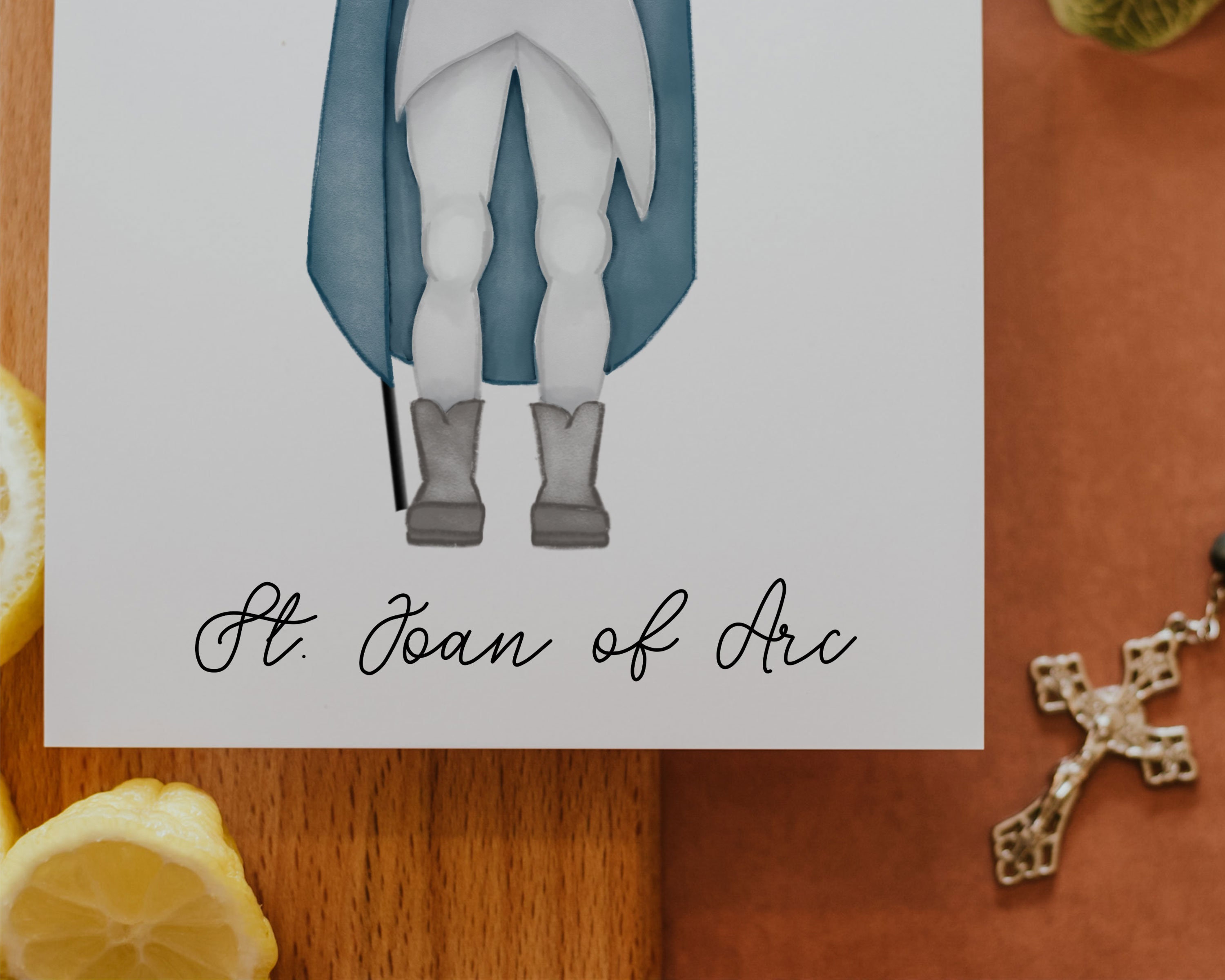 Saint Joan of Arc Saint Card Saint Print Catholic Gift - Etsy