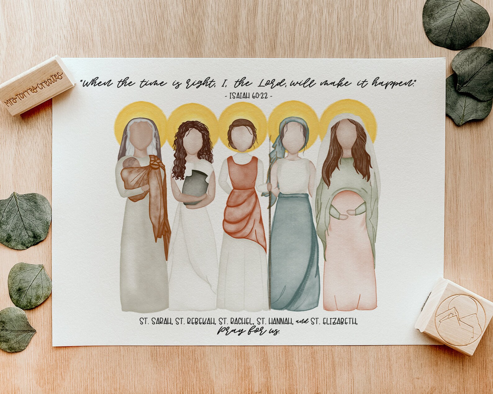 Infertility Saints Saint Print Saint Card Catholic Gift | Etsy