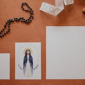 Our Lady of the Rosary | Mary | Saint Print | Saint Card | Catholic ...