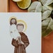 Saint Anthony Saint Card Saint Print Catholic Gift - Etsy