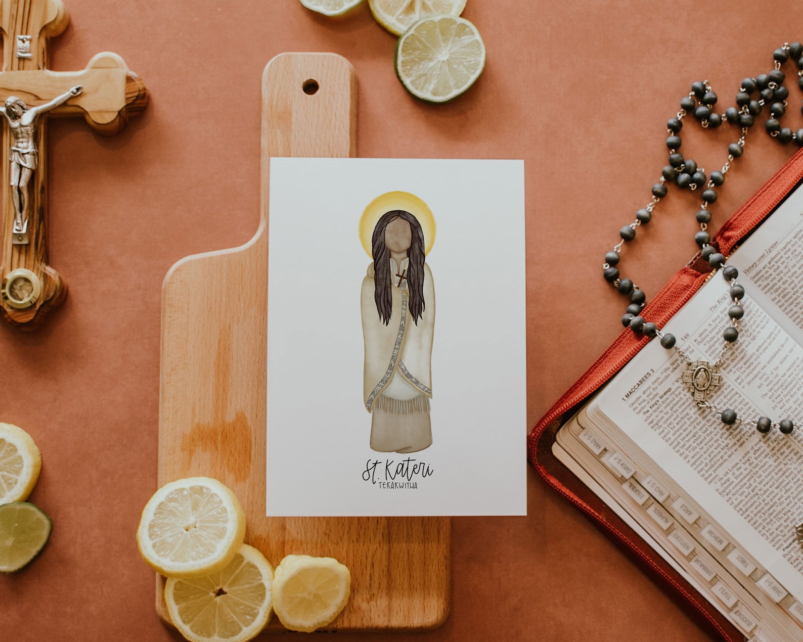 Saint Kateri Tekakwitha Saint Print Saint Card Catholic - Etsy