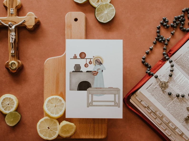 Our Lady Loving Her Family BUNDLE Saint Prints Saint - Etsy